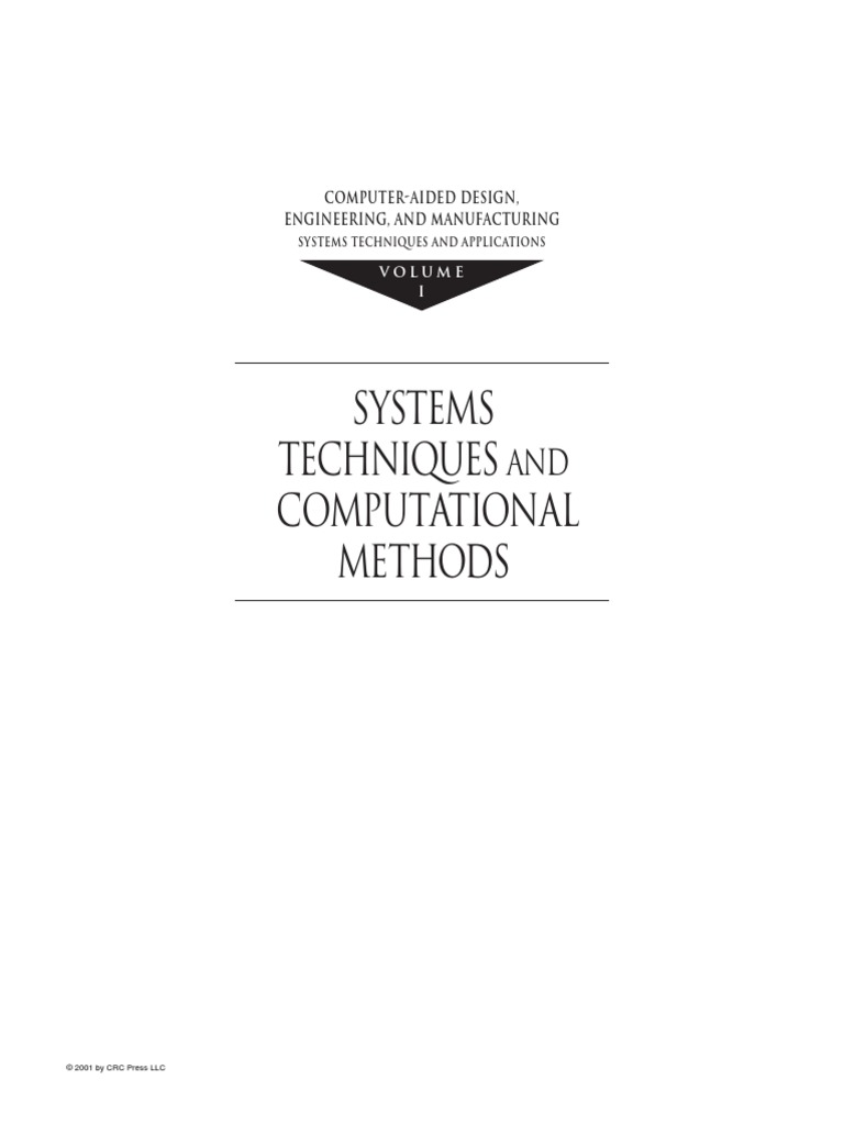Systems Techniques Computational Methods: Computer-Aided Design ...