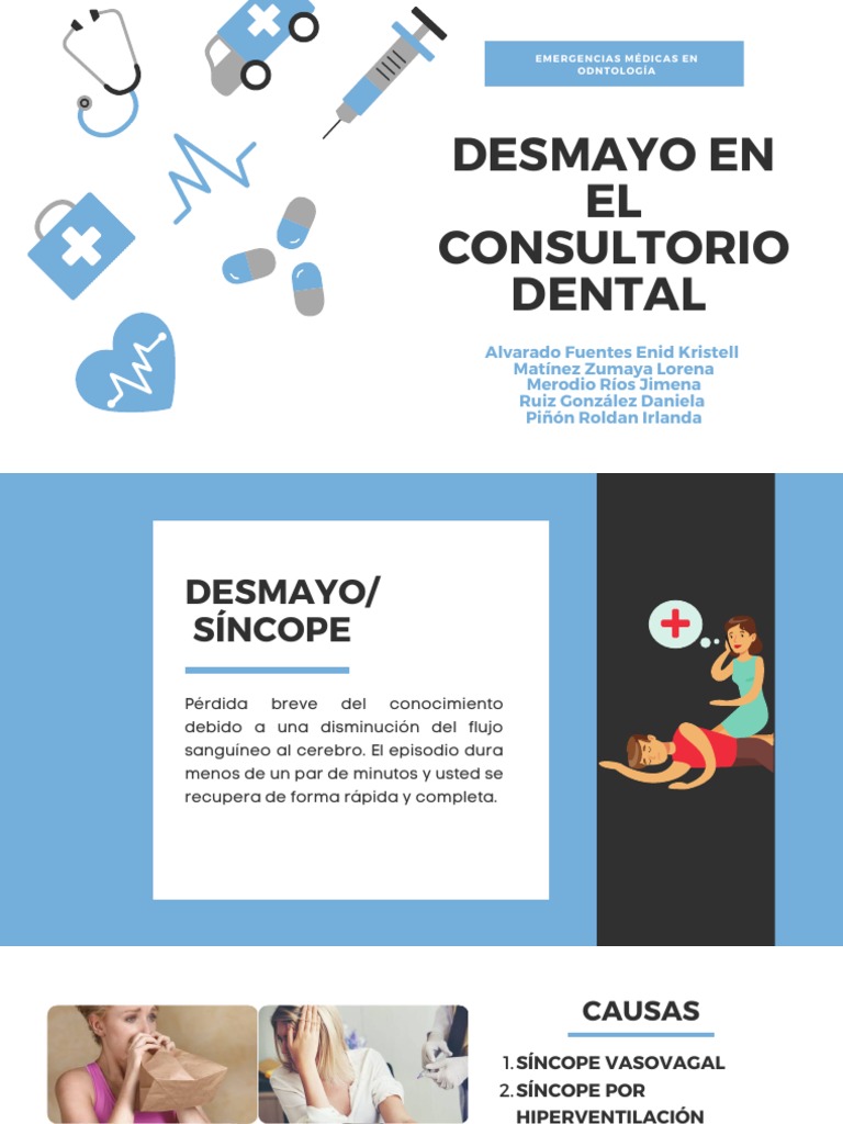 Desmayo en El Consultorio Dental | PDF | Enfermedades y trastornos ...