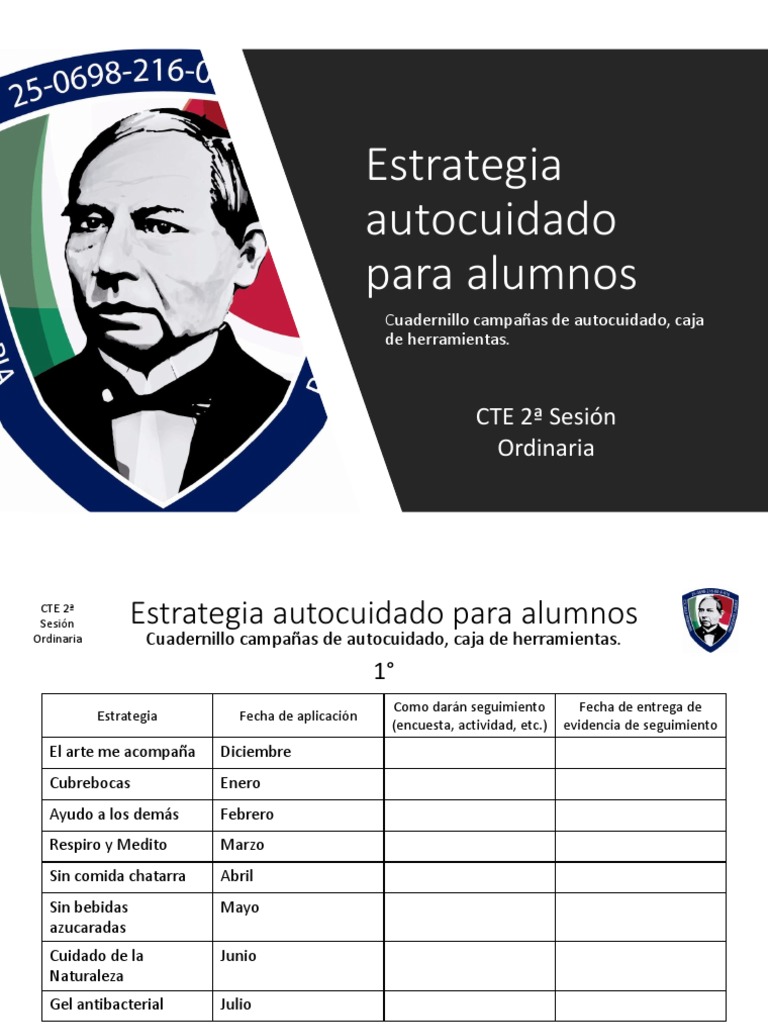 Estrategia de Autocuidado para Alumnos | PDF