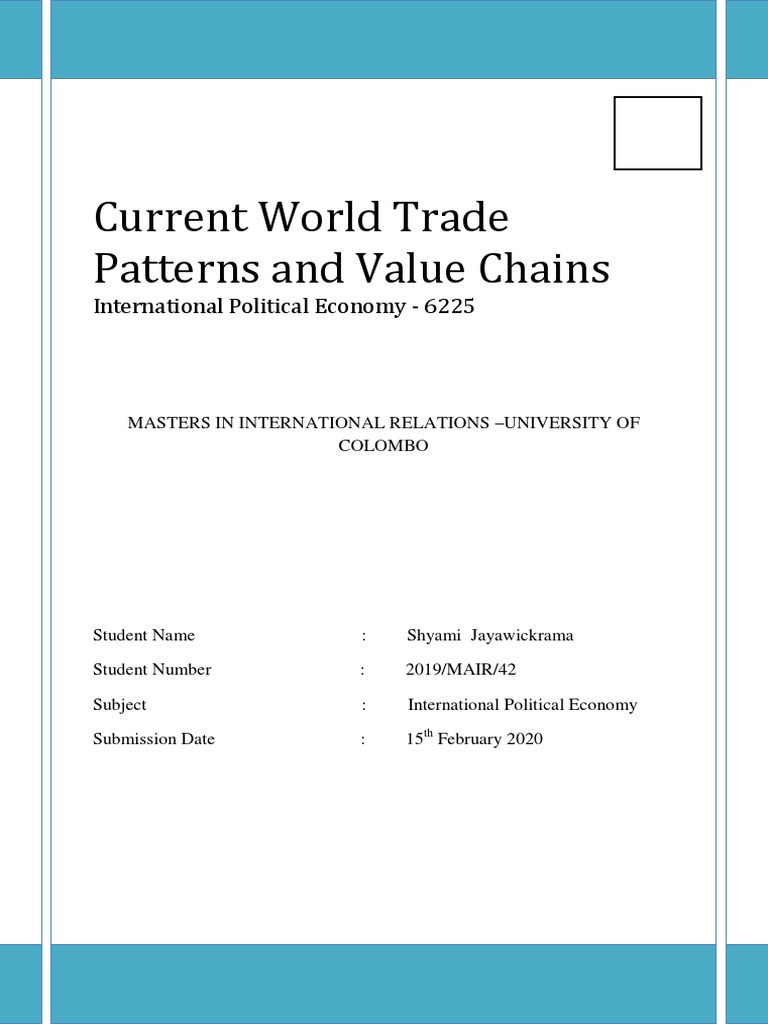 IPE Assignment | PDF | Balance Of Trade | Trade