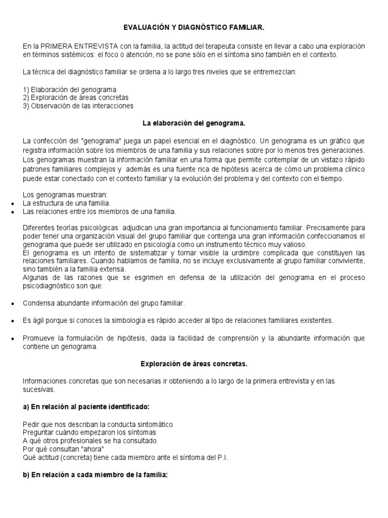 EVALUACIÓN-Y-DIAGNÓSTICO-FAMILIAR | PDF | Sicología | Familia