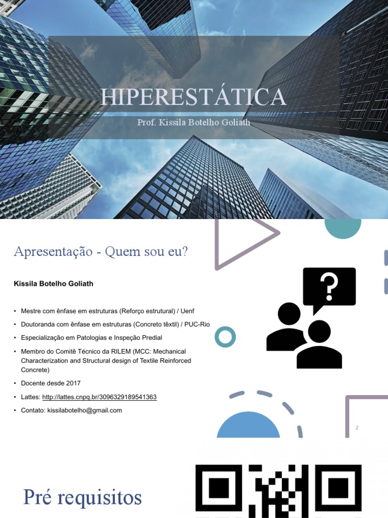 Hiperestática Aula 1 | PDF | Análise estrutural | Leis do Movimento de Newton