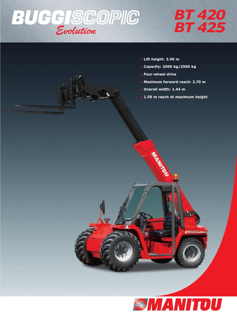 Manitou bt420 | PDF | Truck | Loader (Equipment)