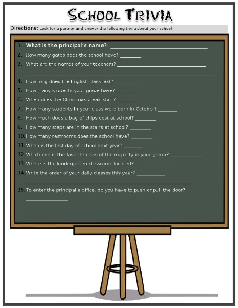 School Trivia | PDF