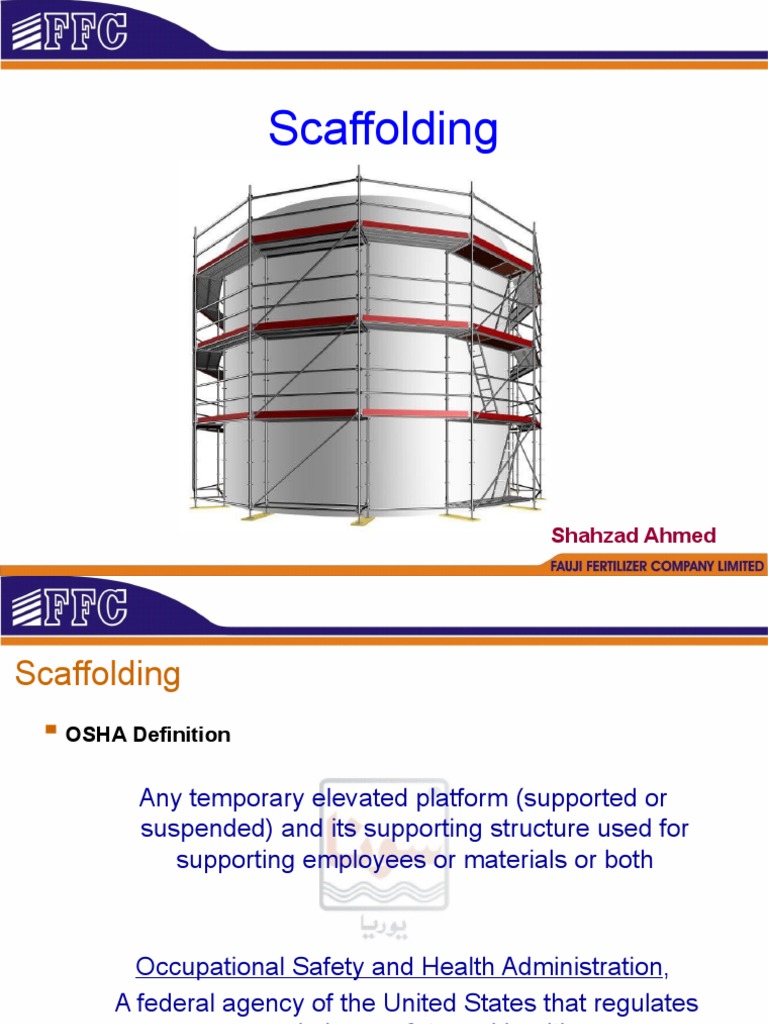 Scaffolding: Shahzad Ahmed | PDF | Scaffolding | Manufactured Goods