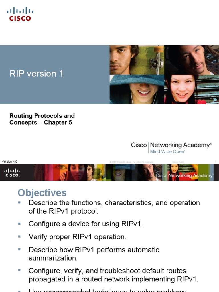 RIP Version 1: Routing Protocols and Concepts - Chapter 5 | PDF ...