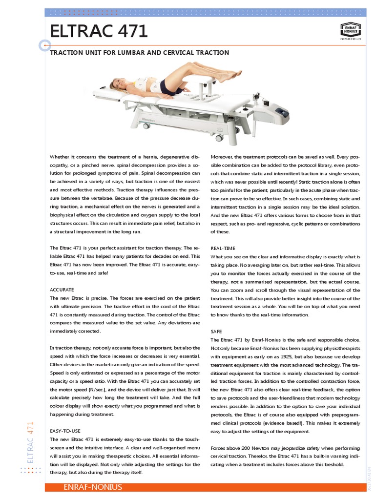 Eltrac 471: Advanced Traction Therapy Unit | PDF