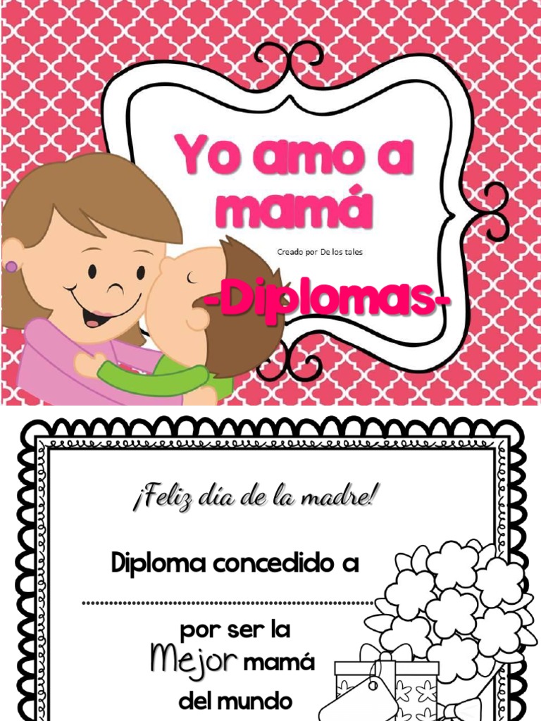 Día de La Madre Diplomas | PDF