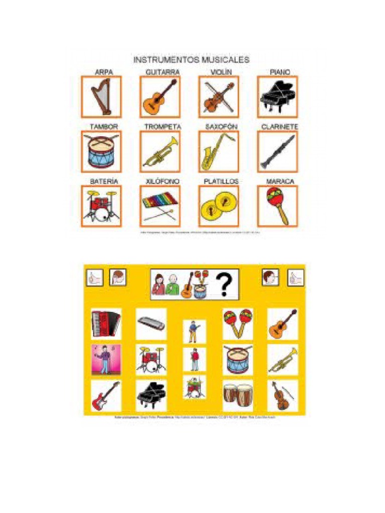 Instrumentos y Sopa de Letras | PDF