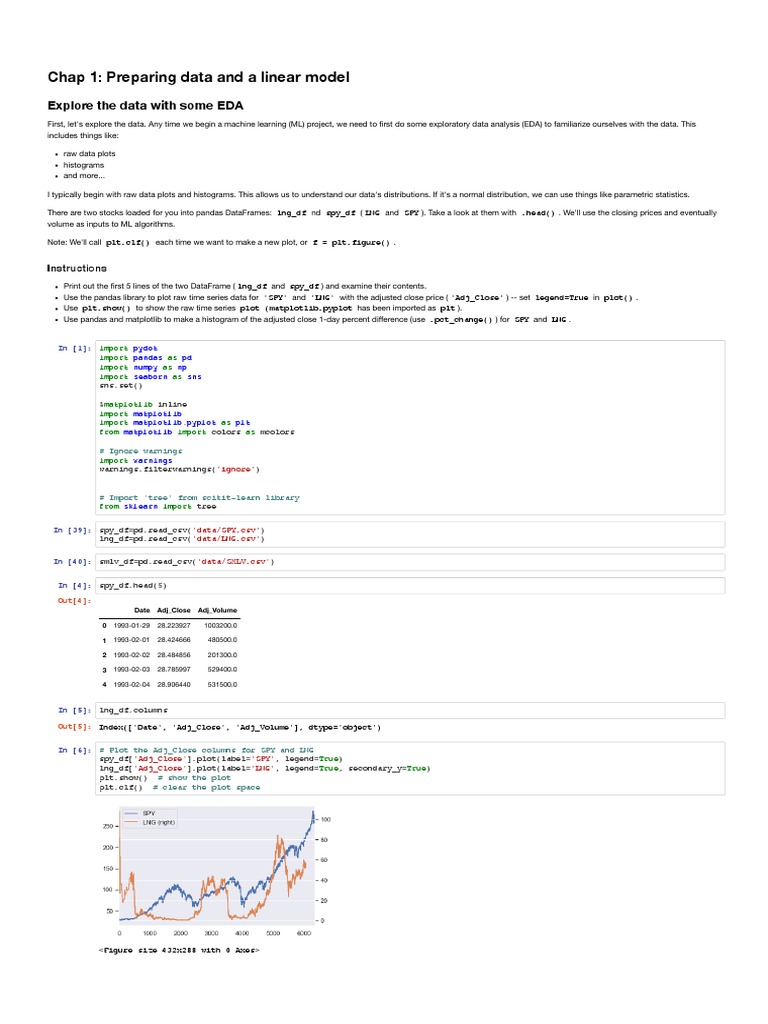 Chap 1: Preparing Data and A Linear Model: Explore The Data With Some ...