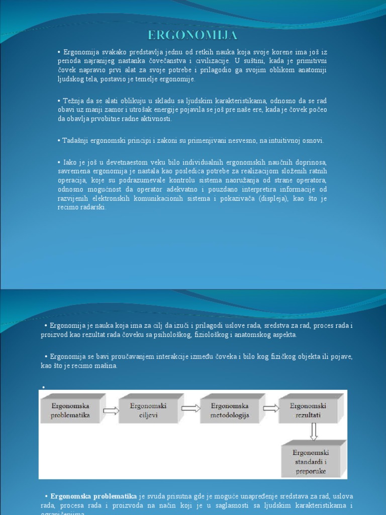 Ergonomija Prezentacija2 | PDF
