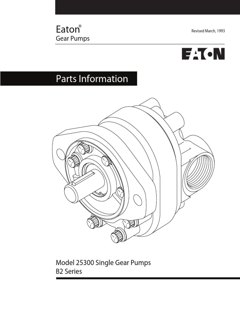 Eaton: Parts Information | Download Free PDF | Pump | Gear