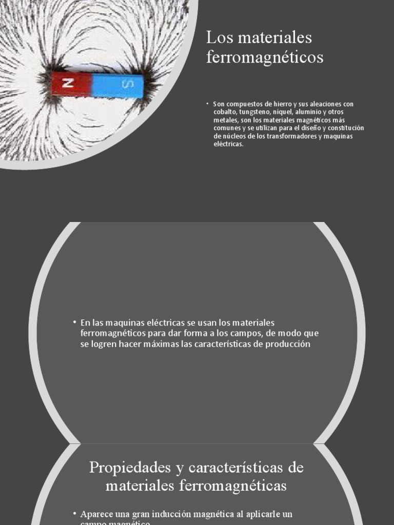 Los Materiales Ferromagnéticos | PDF | Ferromagnetismo | Campo magnético