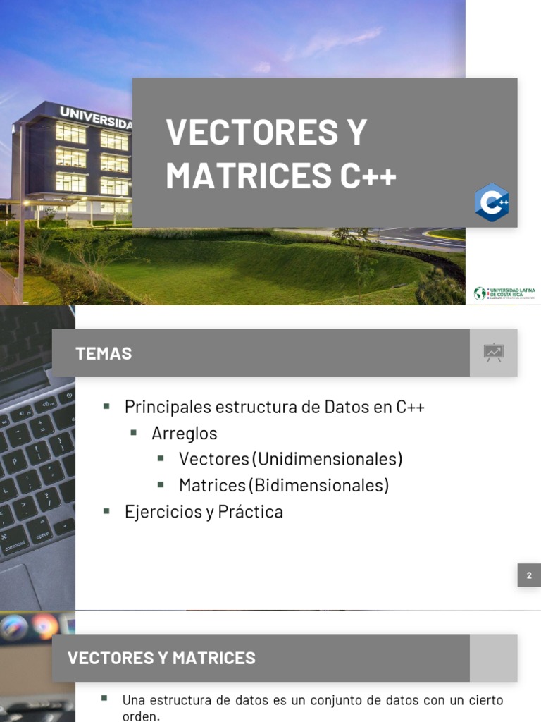 05.vectores y Matrices en C++ | PDF | Estructura de datos de matriz ...