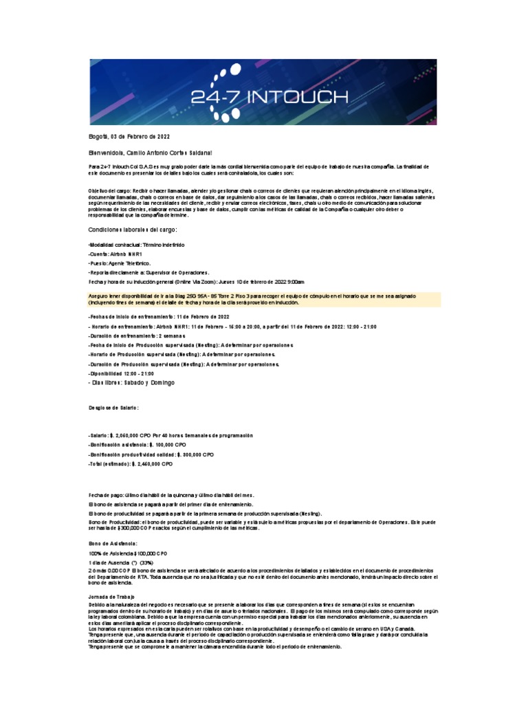 247 Intouch | PDF | Salario | Internet