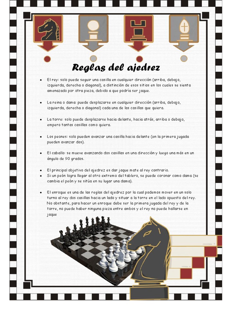 Principales Reglas Del Ajedrez | PDF Principales Reglas Del Ajedrez | PDF