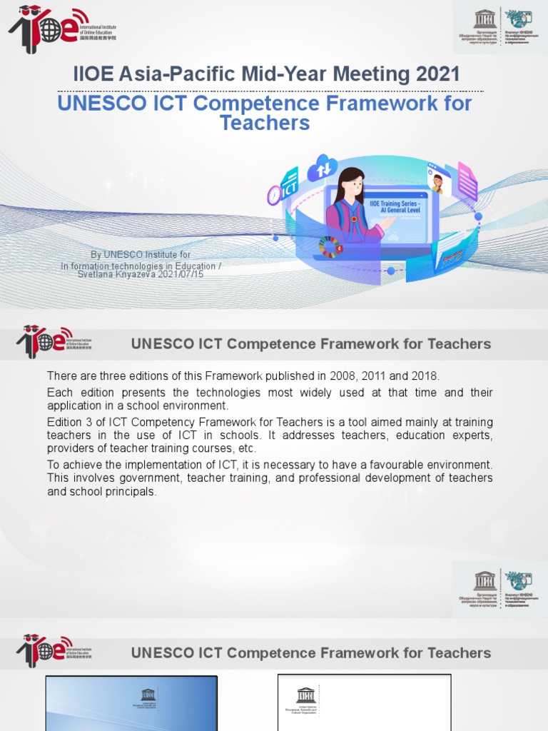 UNESCO ICT Competence Framework V3 | PDF | Educational Technology ...