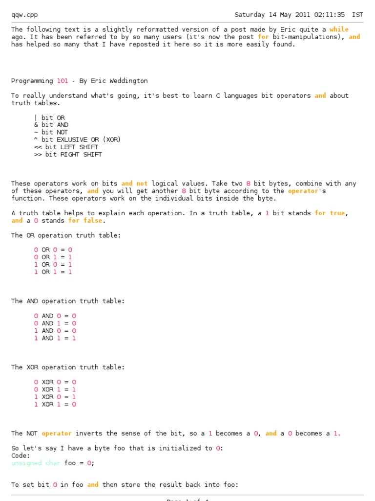 C Programing of Microcontroller | PDF | Bit | Theoretical Computer Science
