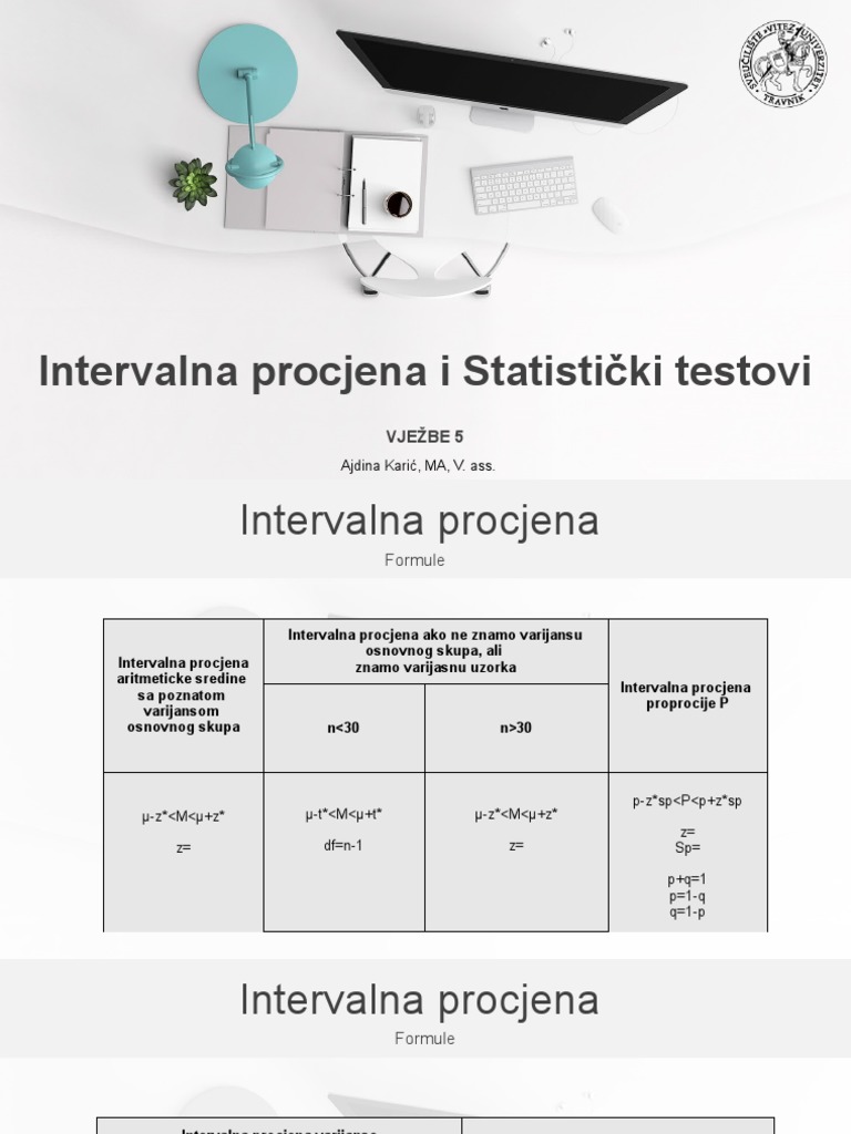 Vjezbe 5 Statistika - 7879 | PDF