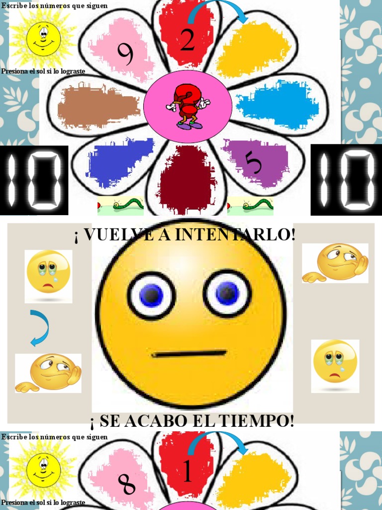 Escribir Los Numeros Del 1 Al 10 Con Contador | PDF