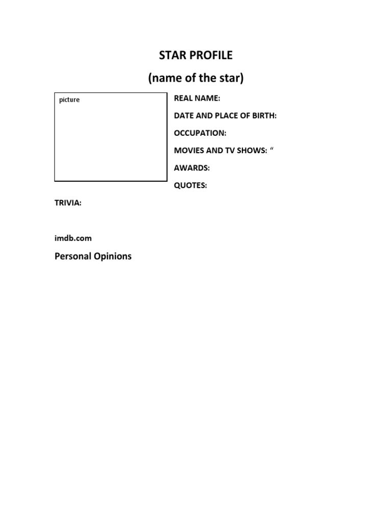 Star Profile | PDF