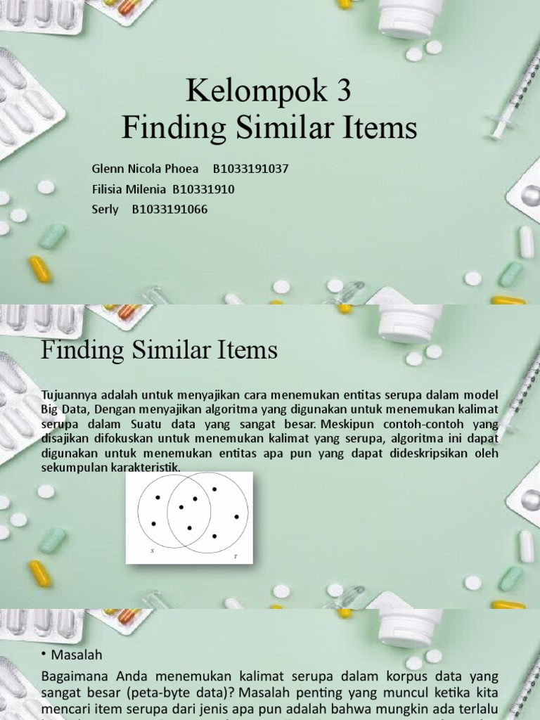 Finding Similar Items | PDF | Sains & Matematika