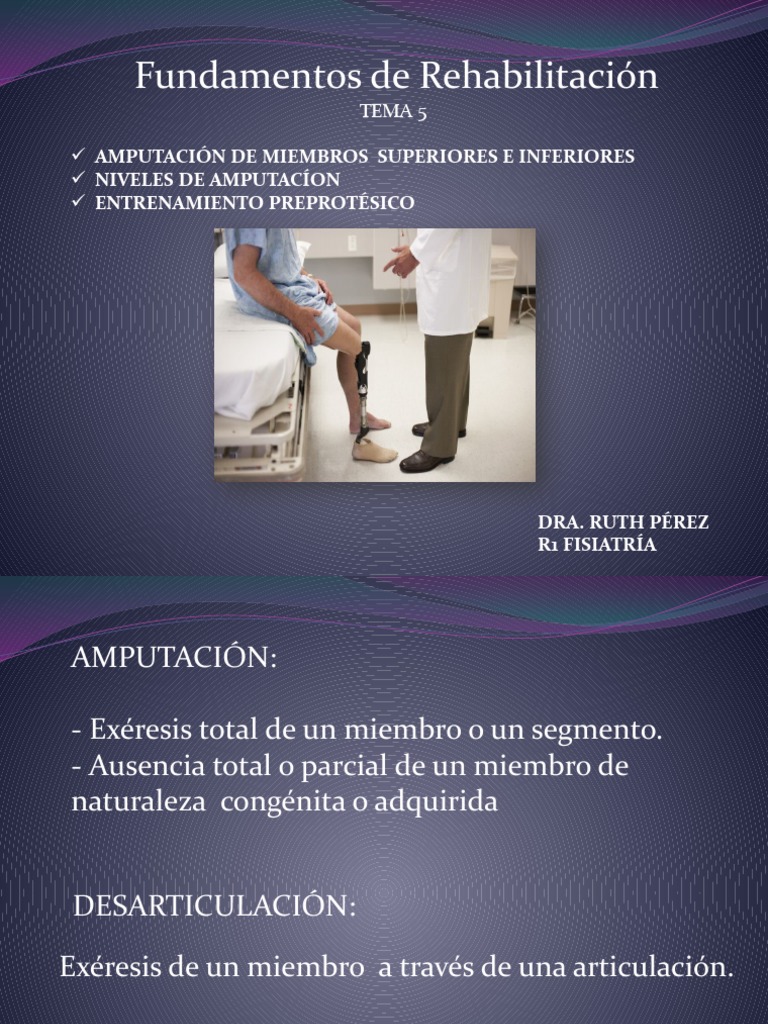 Tema 5 Amputacion | PDF | Ciencias de la Salud | Enfermedades y trastornos