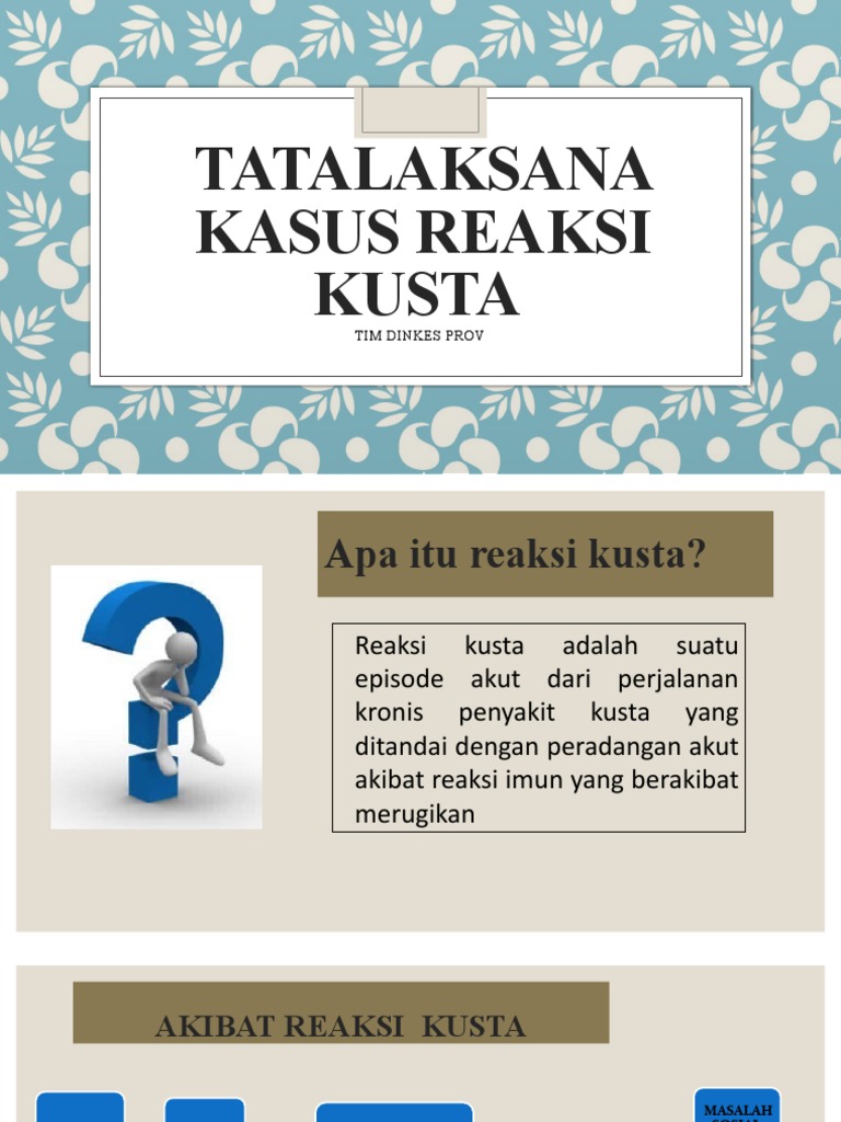 Tatalaksana Kasus Reaksi Kusta | PDF