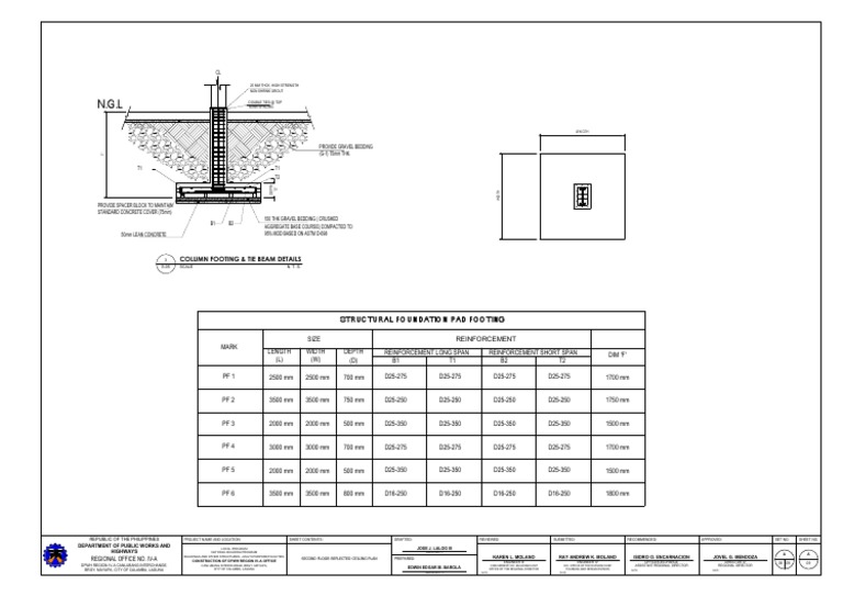 FDN Layout2 | PDF | Structural Engineering | Concrete
