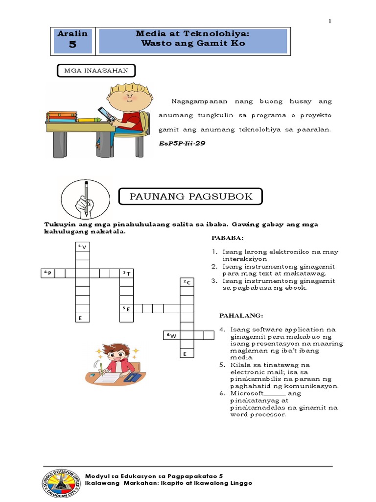 ESP 5 Q2 Week 7 8 | PDF