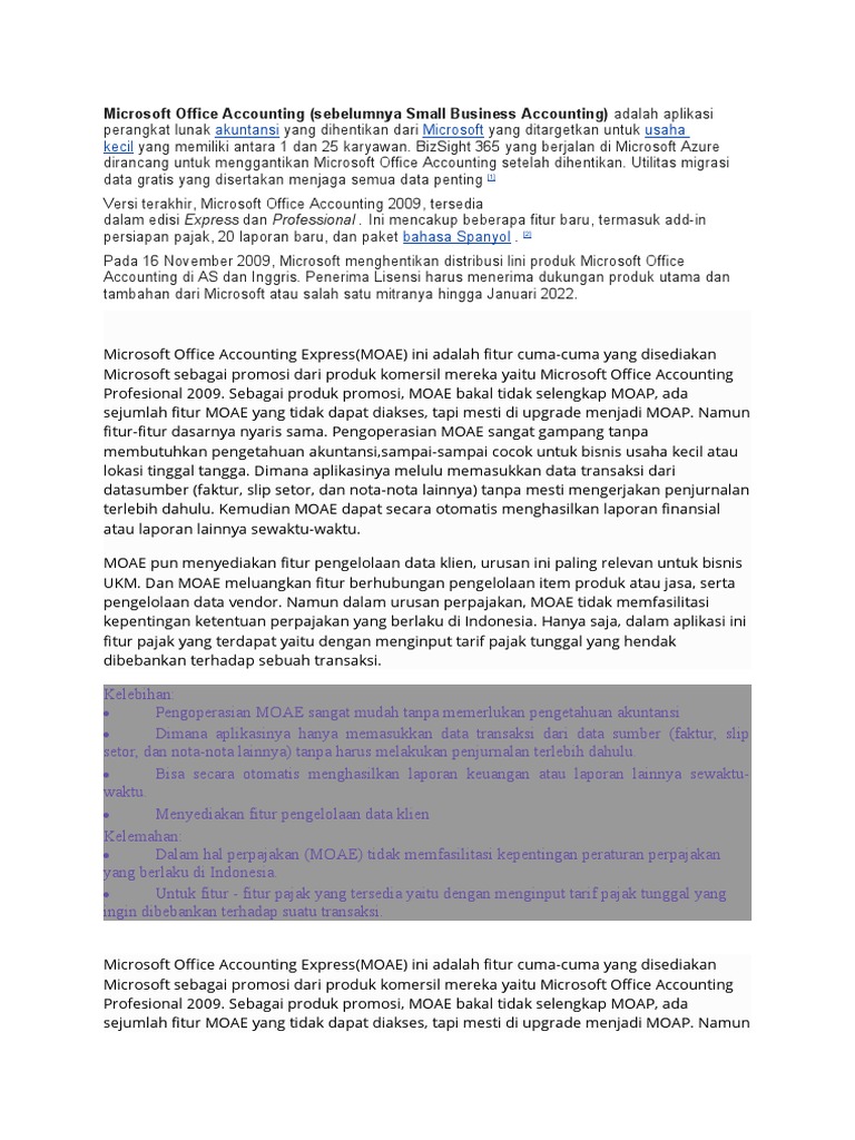 Microsoft Office Accounting | PDF