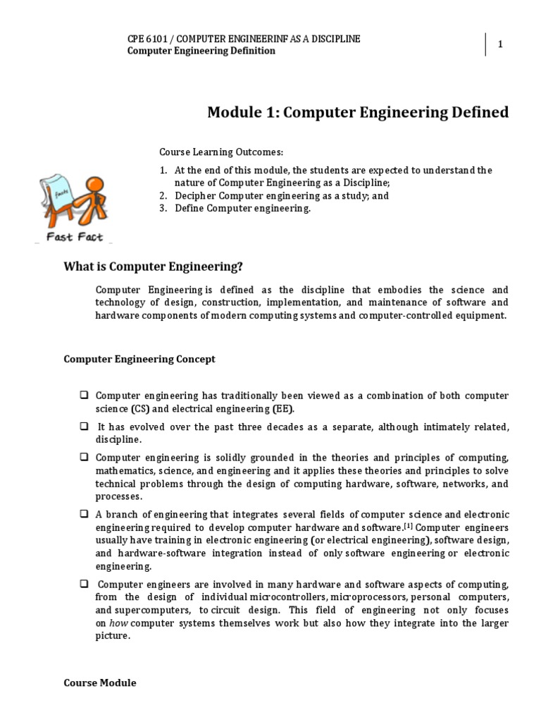 W1 Module 1 Computer Engineering Defined | Download Free PDF | Computer ...