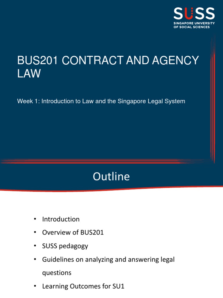 BUS201 - Class Slides - Study Unit 1 (Student) | PDF | Precedent | Common Law