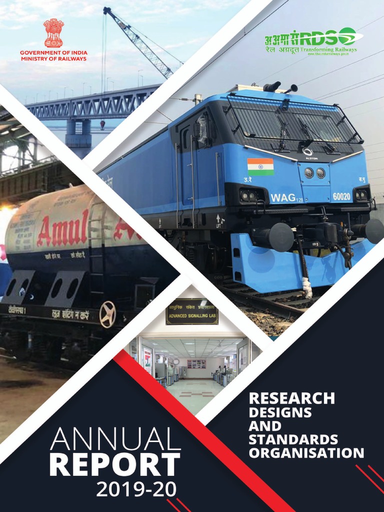 RDSO Annual Report 2019-20 | PDF | Libraries | Rail Transport
