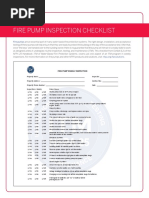 Weekly Fire Pump Inspection Checklist | PDF | Pump | Diesel Engine