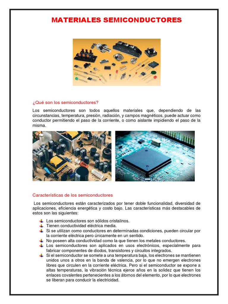 Materiales Semiconductores | PDF | Semiconductores | Electrónica