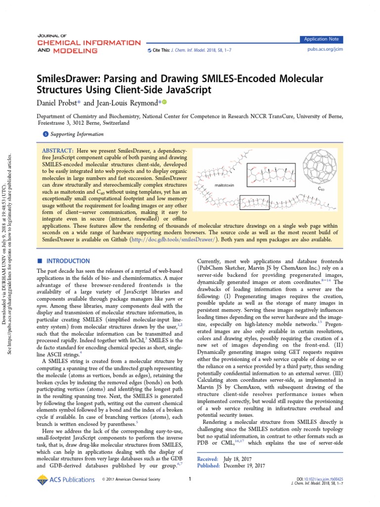 Smilesdrawer: Parsing and Drawing Smiles-Encoded Molecular Structures ...