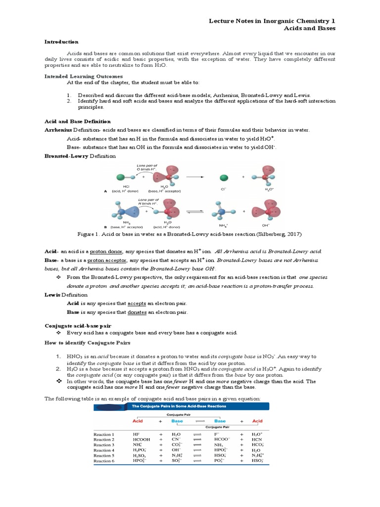 Acid and Bases Full Lecture | PDF | Acid | Buffer Solution