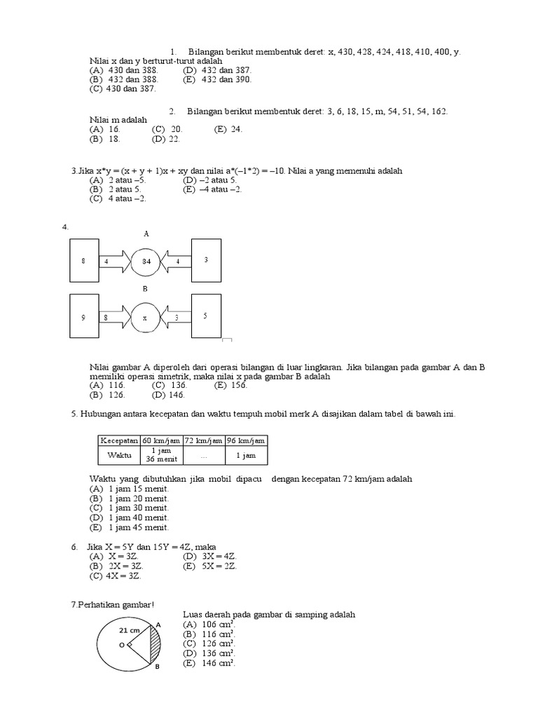 Soal Try Out MTK Ips | PDF