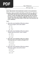 Sample PERT Math Practice TEST | PDF | Polynomial | Mathematical Objects