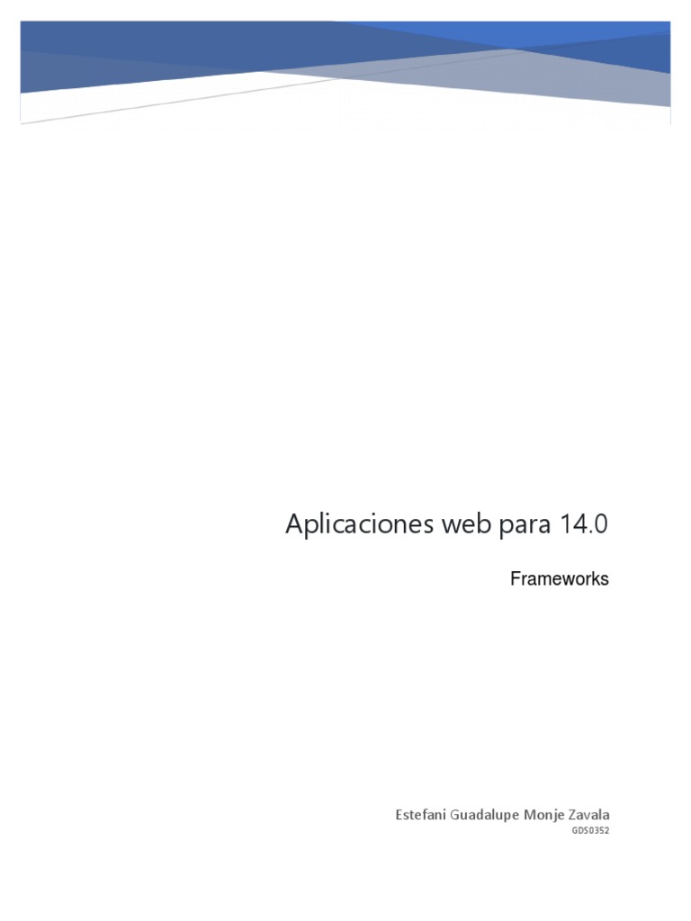 FRAMEWORKS | Descargar gratis PDF | Marco de software | Informática