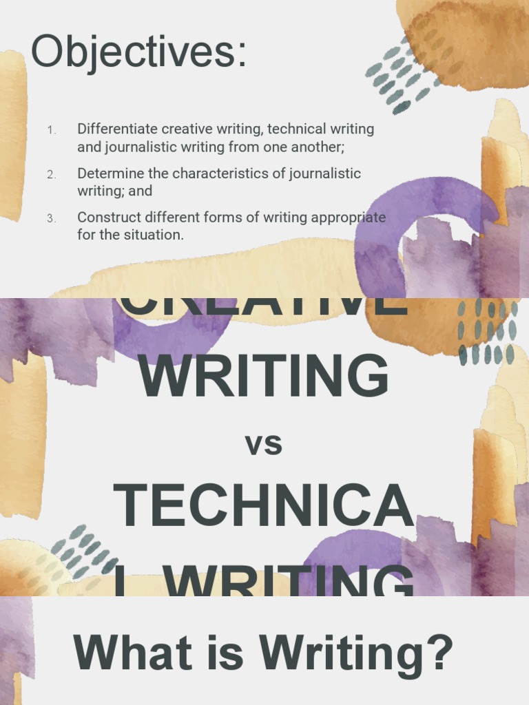 Creative vs. Technical | PDF | Writing | Emotions
