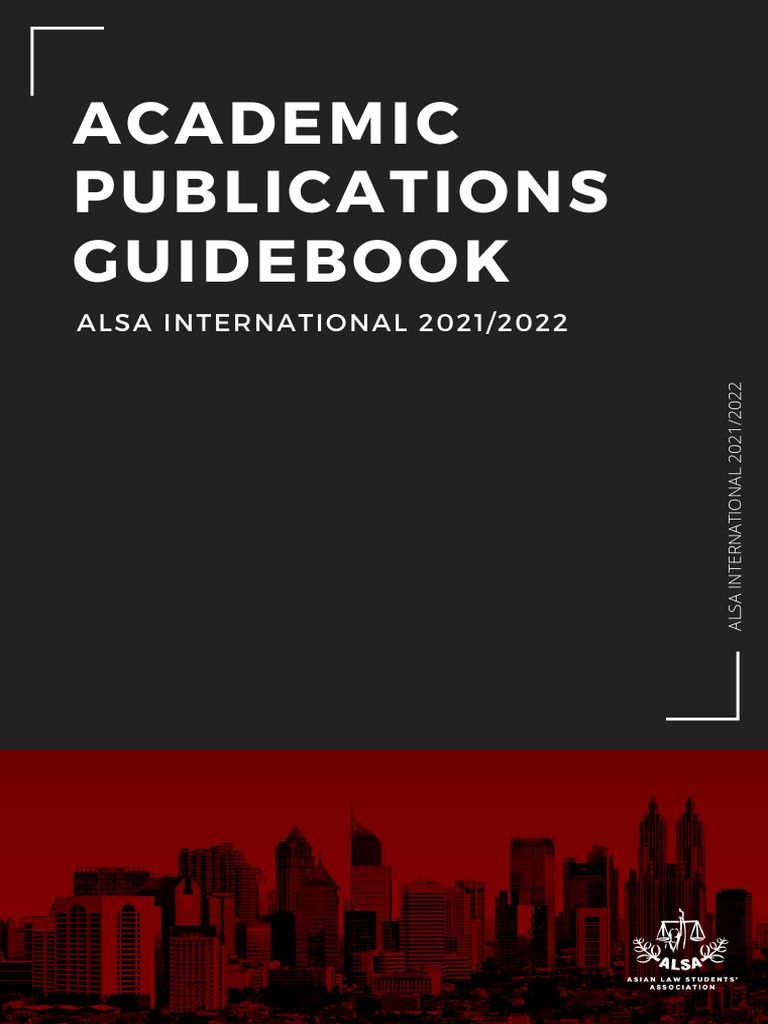 ALSA Academic Publications Guidebook 2021 2022 | PDF | Law Review ...
