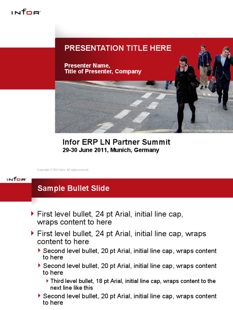 Infor ERP LN Partner Summit - Powerpoint Template | PDF | Page Layout | Software