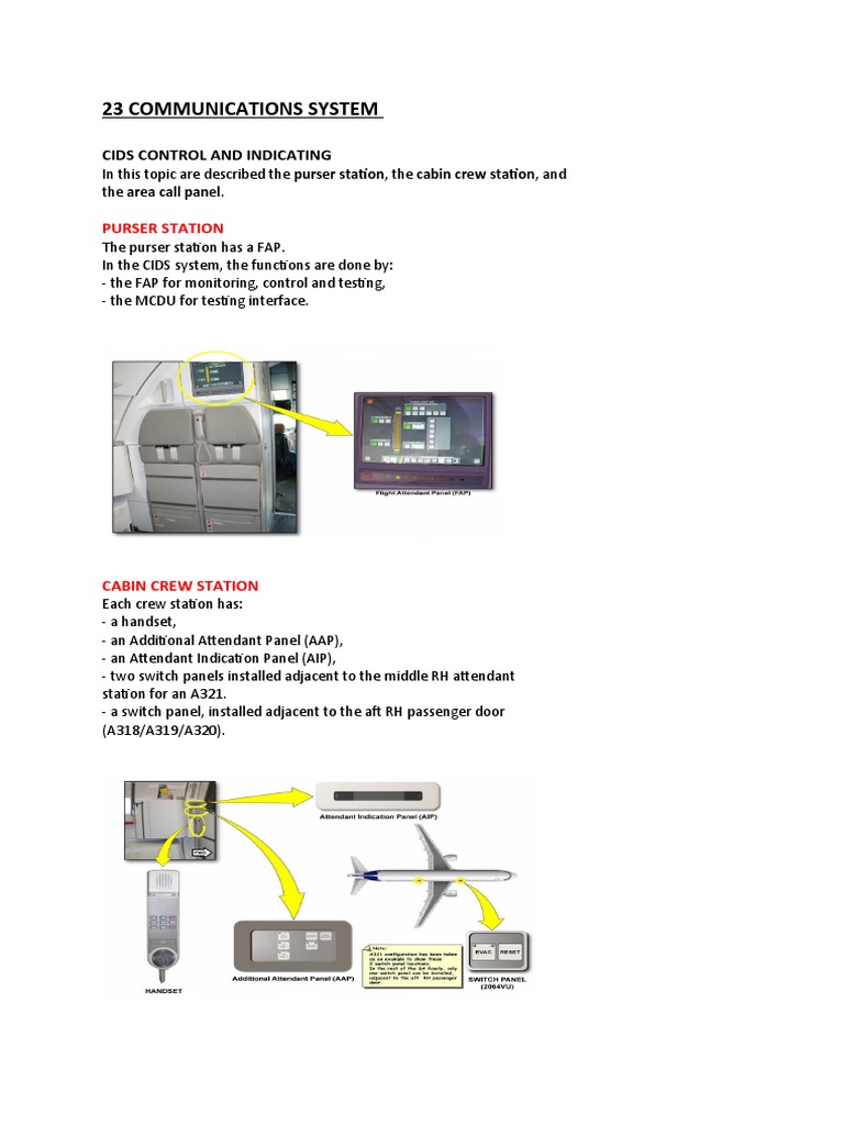 Monitor cabin communications and safety systems | PDF | Flight Recorder ...