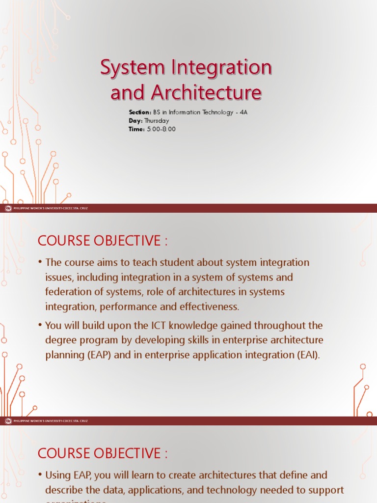 System Integration and Architecture - P1 | PDF | System | Software