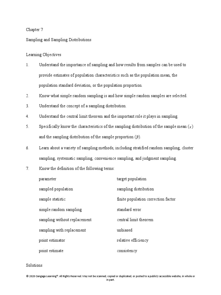 統計ch7 Solution | PDF