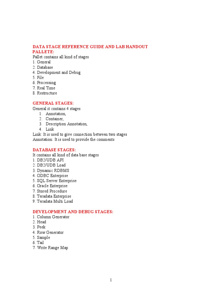 Datastage Guide Pdf String Computer Science Computer File