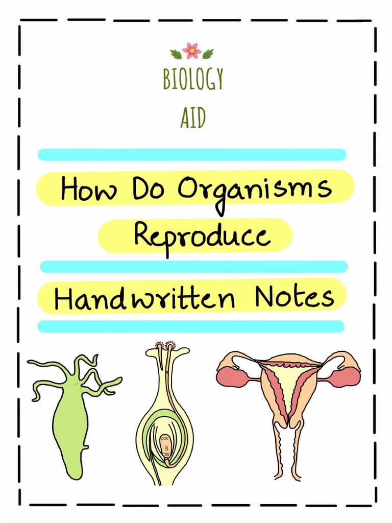 How Do Organisms Reproduce (Biology Aid Notes) | PDF
