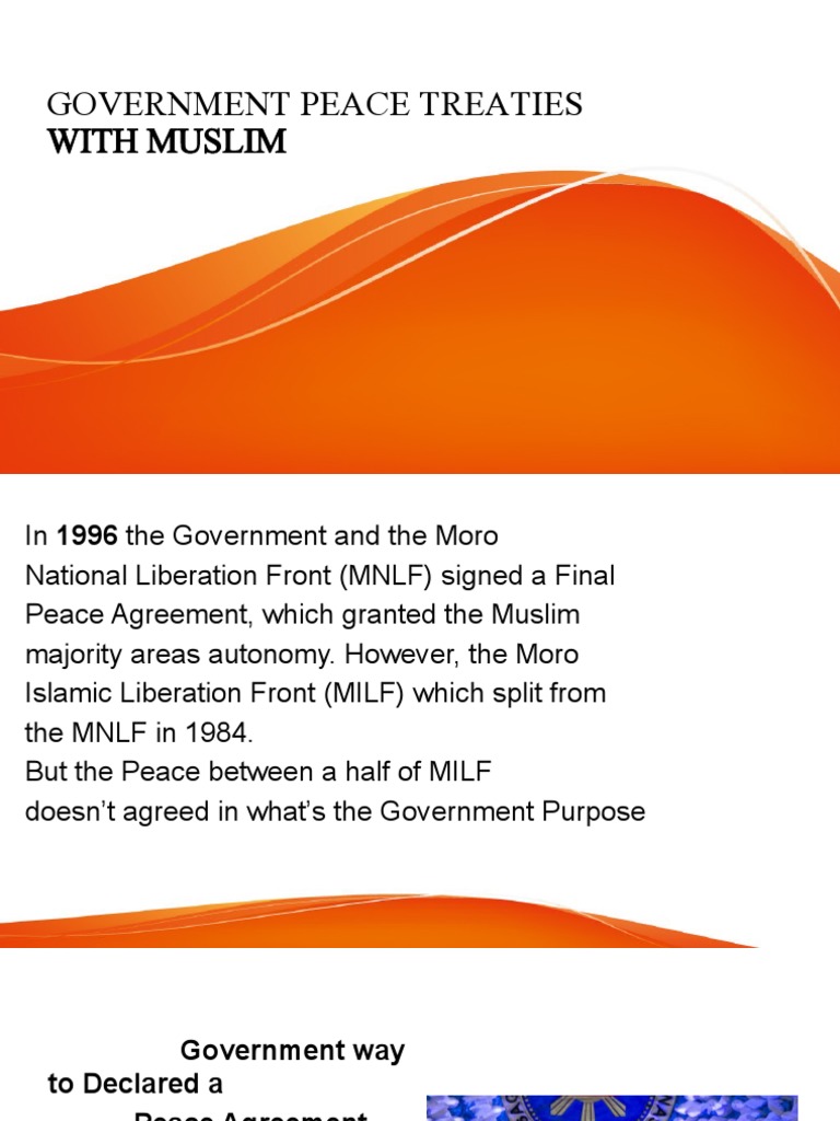 1996 MNLF Peace Agreement Overview | PDF | Philippines | Government